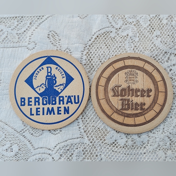 Vintage | Dining | Five Vintage Beer Coasters 97s 1980s Era Mostly ...